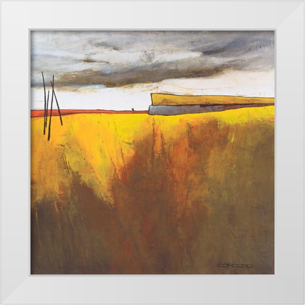 Cordaro, Emiliano 26x26 White Modern Wood Framed Museum Art Print ...