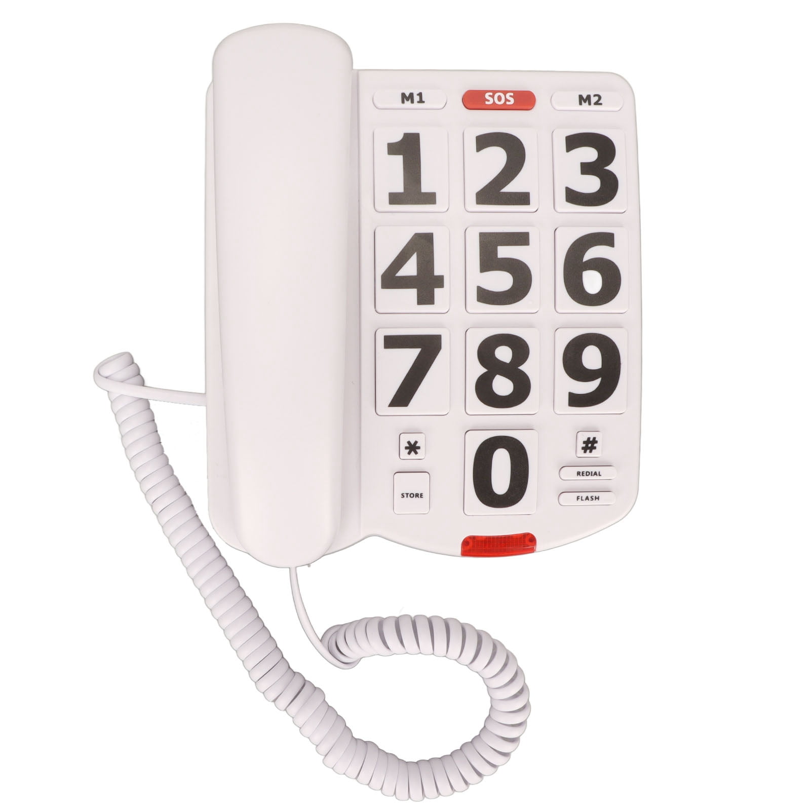 Corded Big Button Telephone Large Adjustable Volume Last Number ...