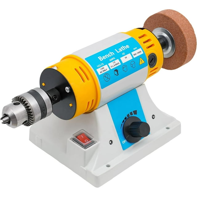 Corded Electric Bench Buffer Polishing Machine, Multi-Function Benchtop ...