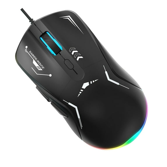 Corded Gaming Mouse LED Backlit Ergonomic Gamer Mouse 3200DPI ...