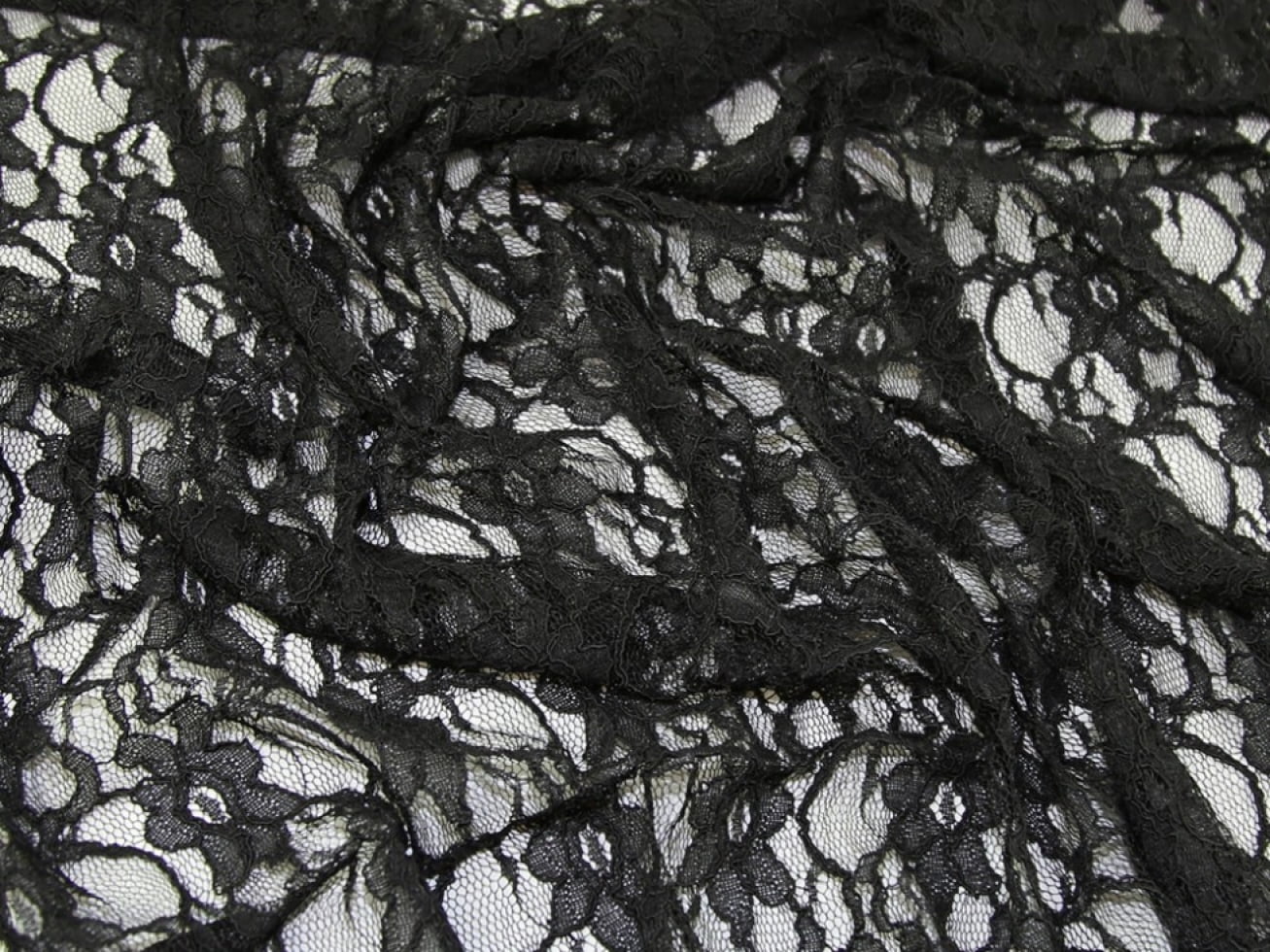 Corded Lace Dress Fabric Black - per yard - Walmart.com