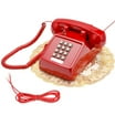 2500 VBA 20M (Red) Basic Desk Phone - Walmart.com