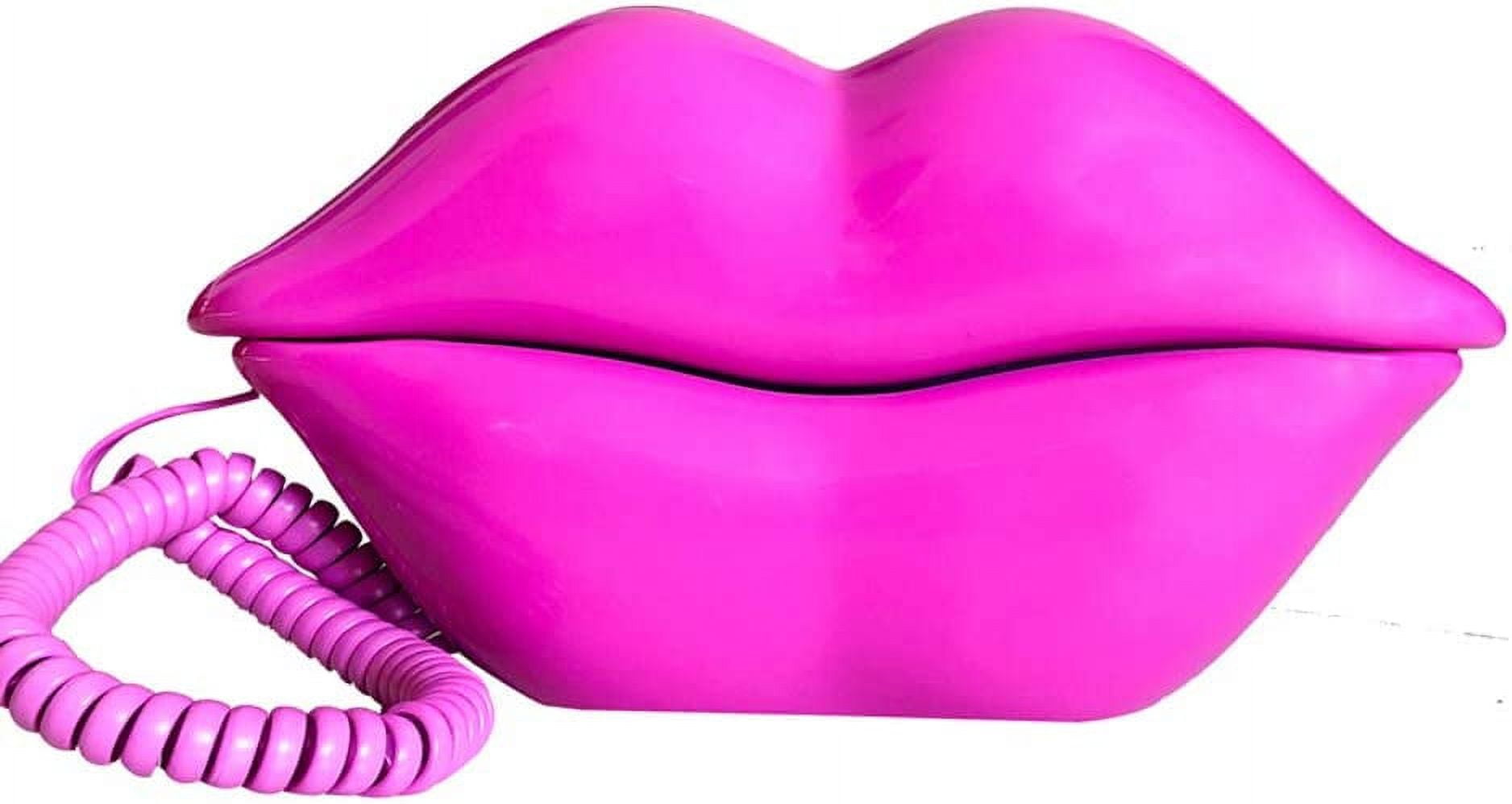 Corded Lips Telephones Land Line Rose Pink Home Telephones Sexy Mouth ...