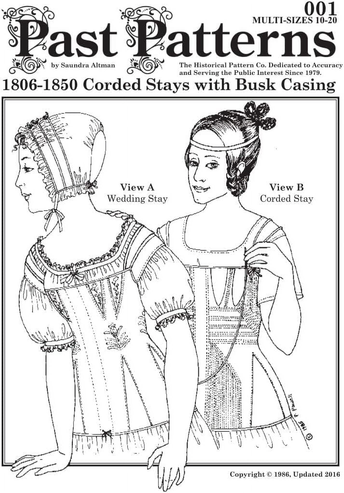 Corded Stay Sewing Pattern Bust Sizes 33-41 - Walmart.com