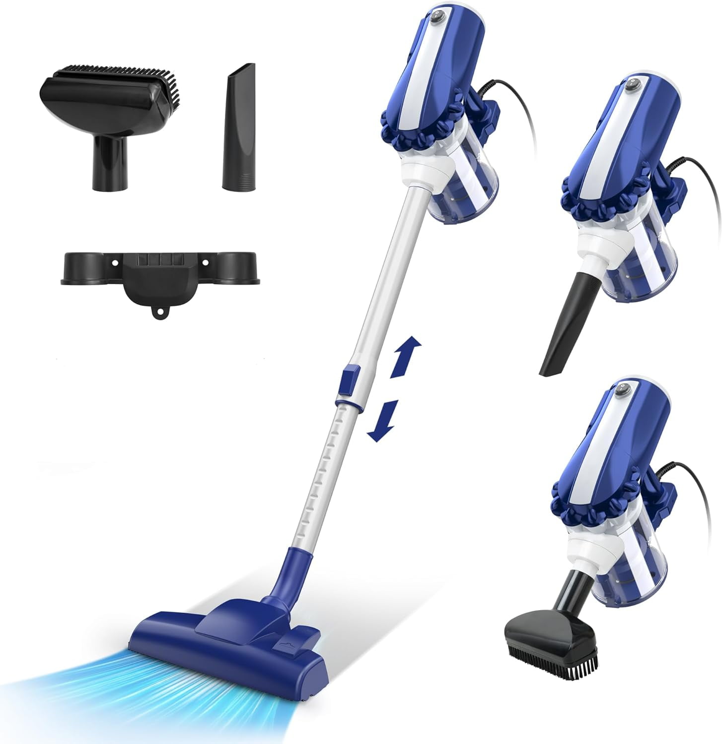 Corded Stick Vacuum Cleaner, 18Kpa Powerful Suction Stick Vacuum with ...