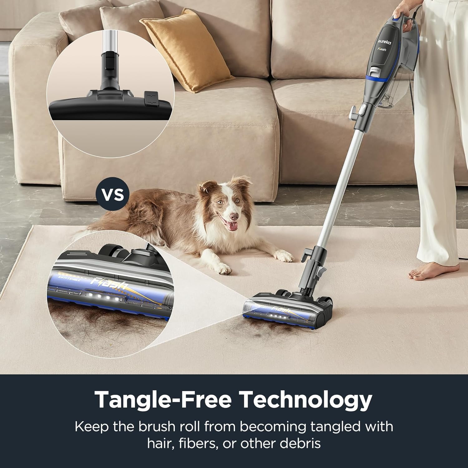 Corded Stick Vacuum Cleaner for Home Pet Hair, Lightweight Vacuum ...