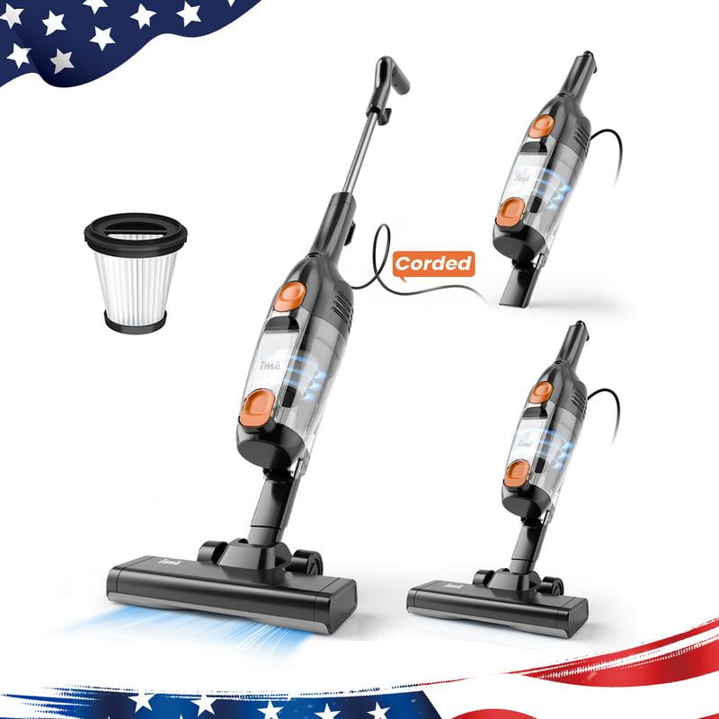 Corded Upright Vacuum Cleaner, 15KPa Suction Power, 600W Motor, Ultra ...