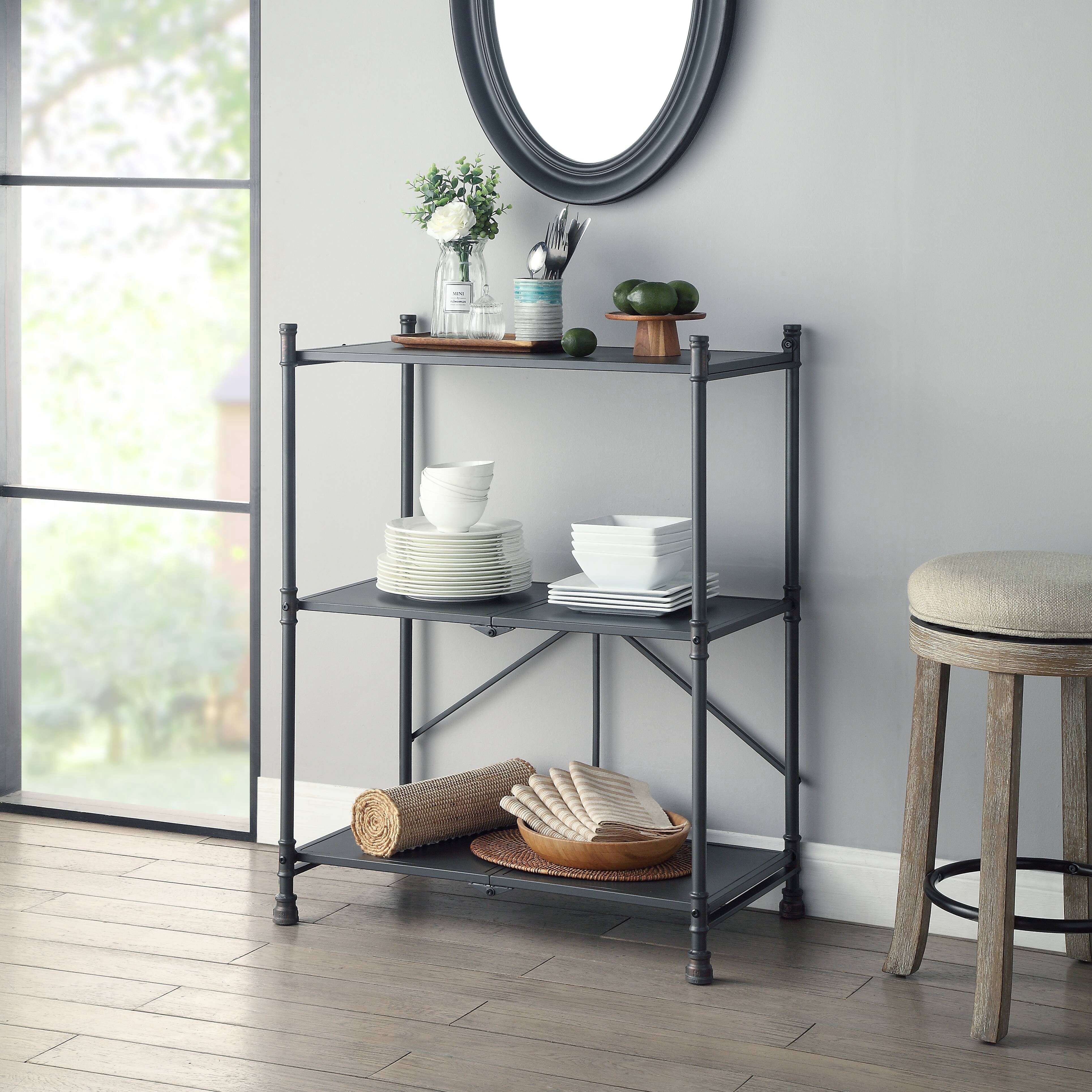 Cordelia Sandy Black,Dark Bronze Hand-Brushed Finish Console Table ...