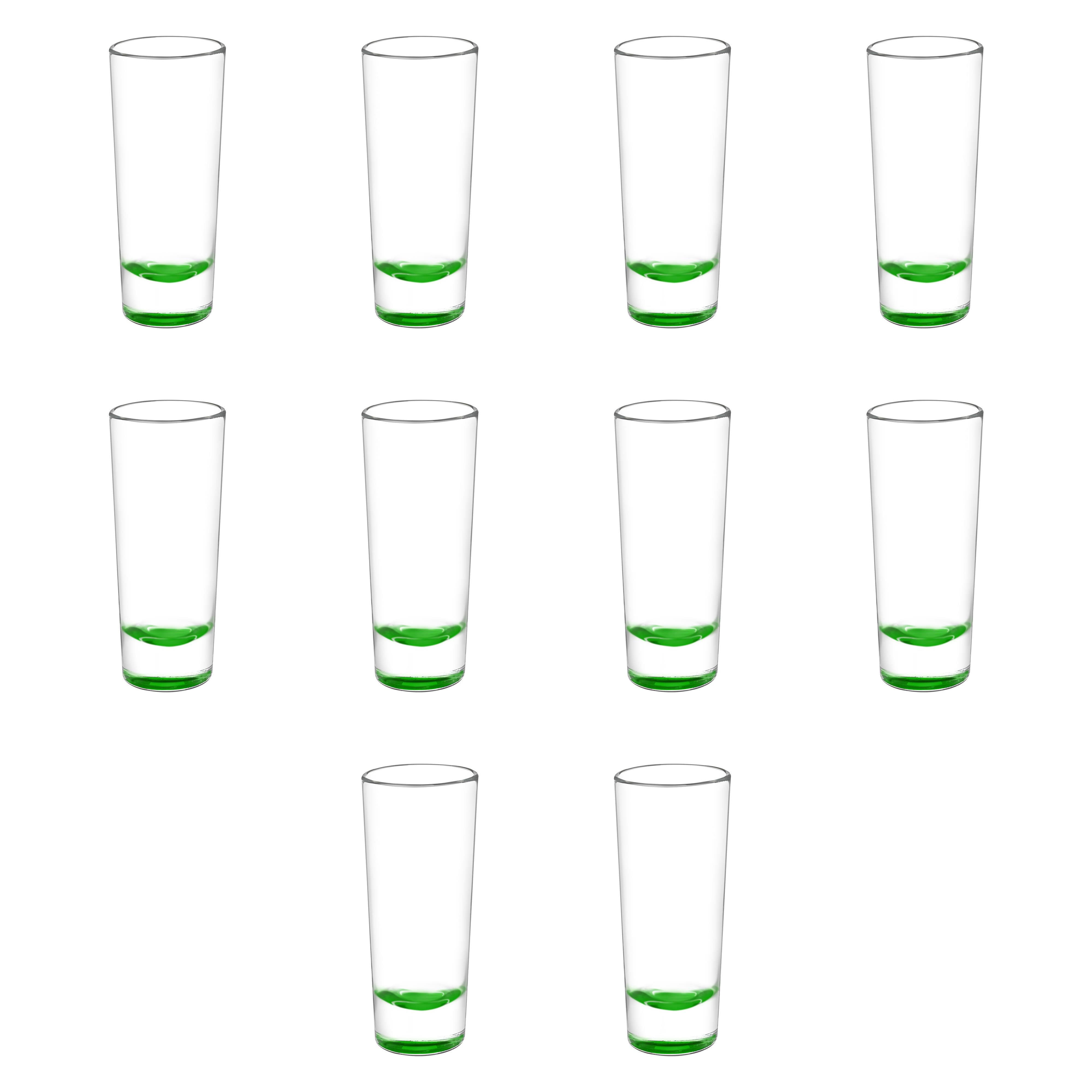 Cordial Shooter Shot Glasses 2 oz. Set of 10, Bulk Pack - Great for ...