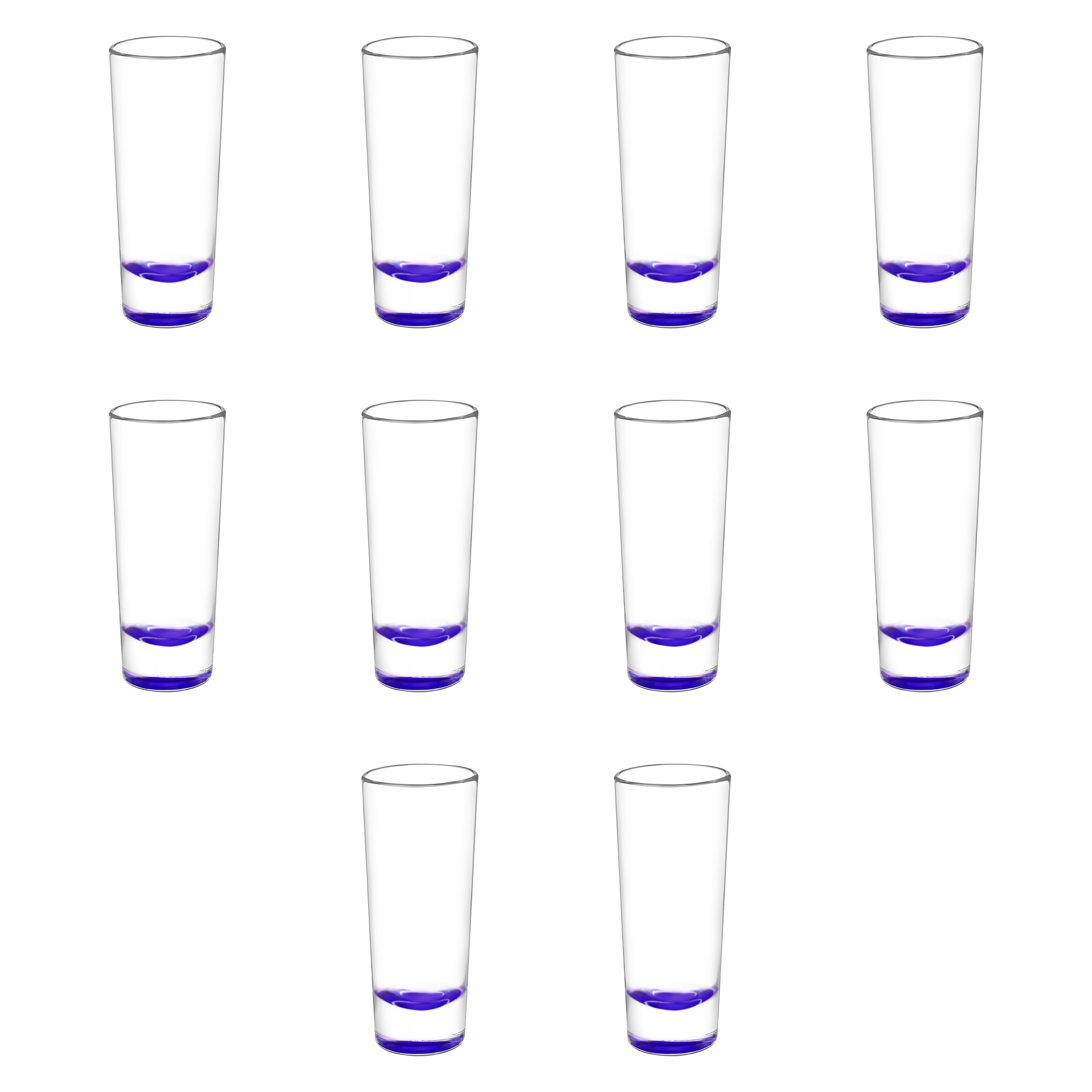 Cordial Shooter Shot Glasses 2 oz. Set of 10, Bulk Pack - Great for ...