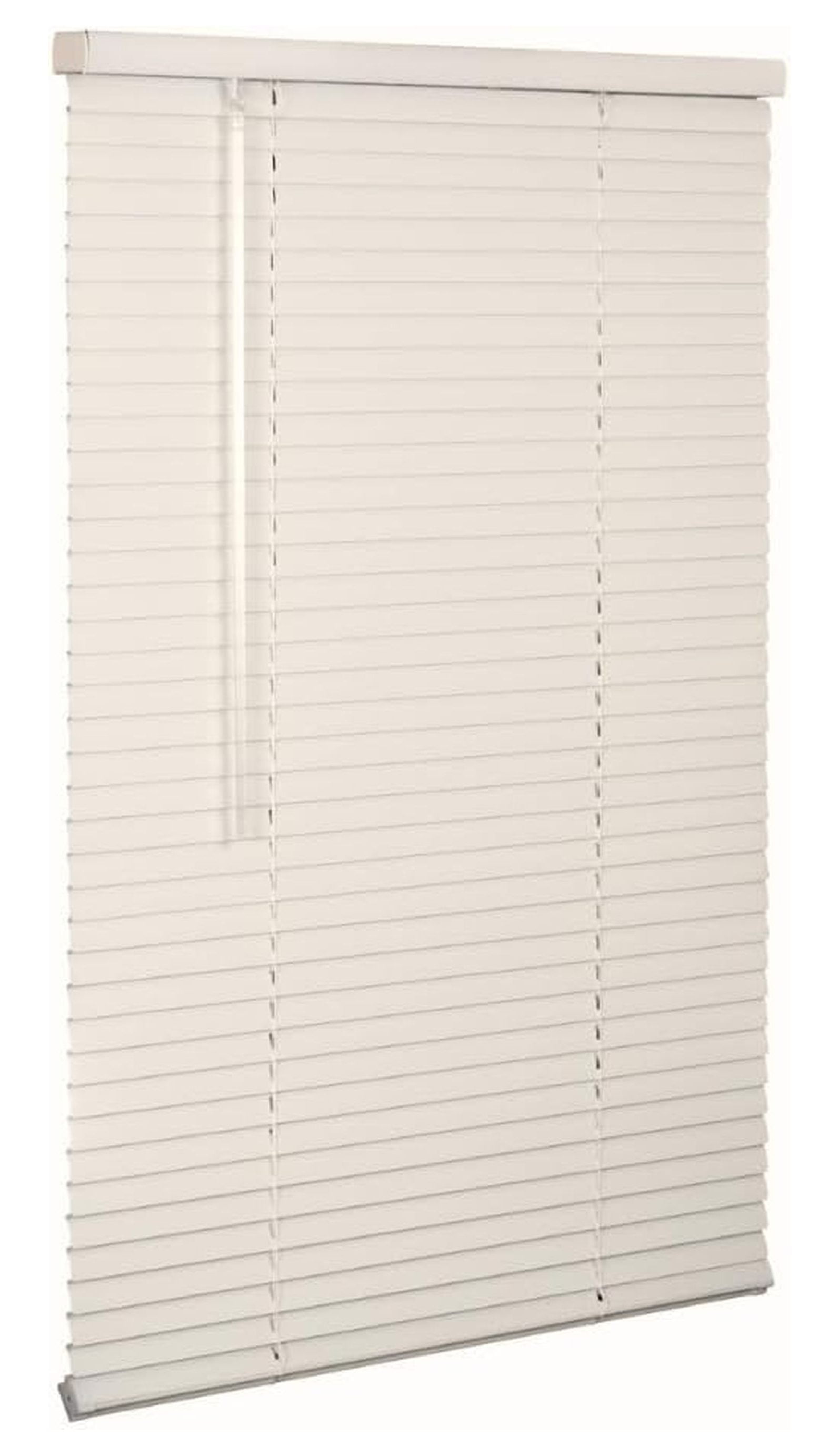 Cordless 1" Aluminum Mini Blind 58.5" Wide x 36" Long, Alabaster, Room ...