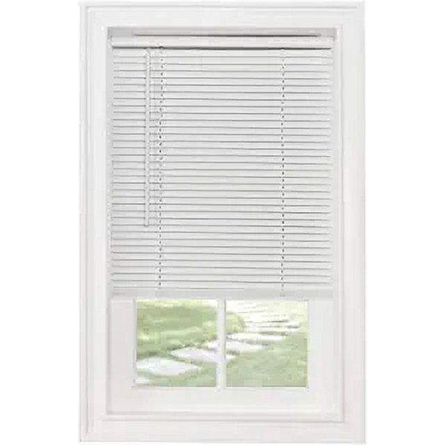 Cordless 1" Light Filtering Mini Blind, 52" Wide x 64" Long, White ...