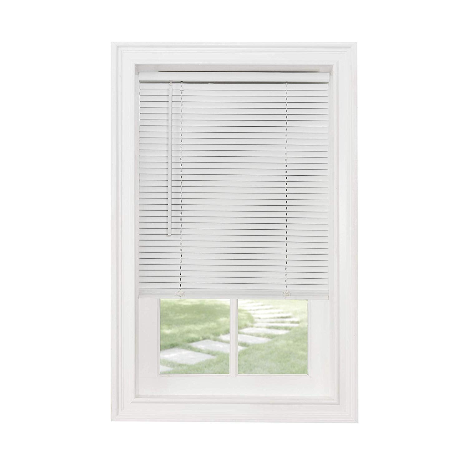 Cordless 1" Mini Blind, 22" Wide x 64" Long, White - Walmart.com