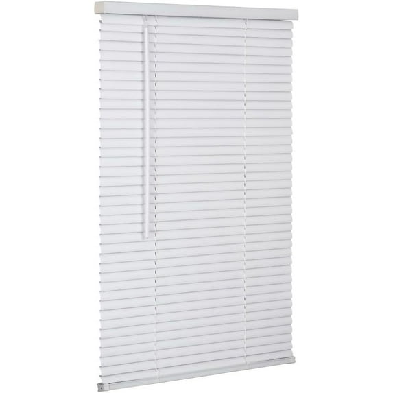 Cordless 1" Premium Vinyl Mini Blind, 47" Wide x 84" Long, White ...