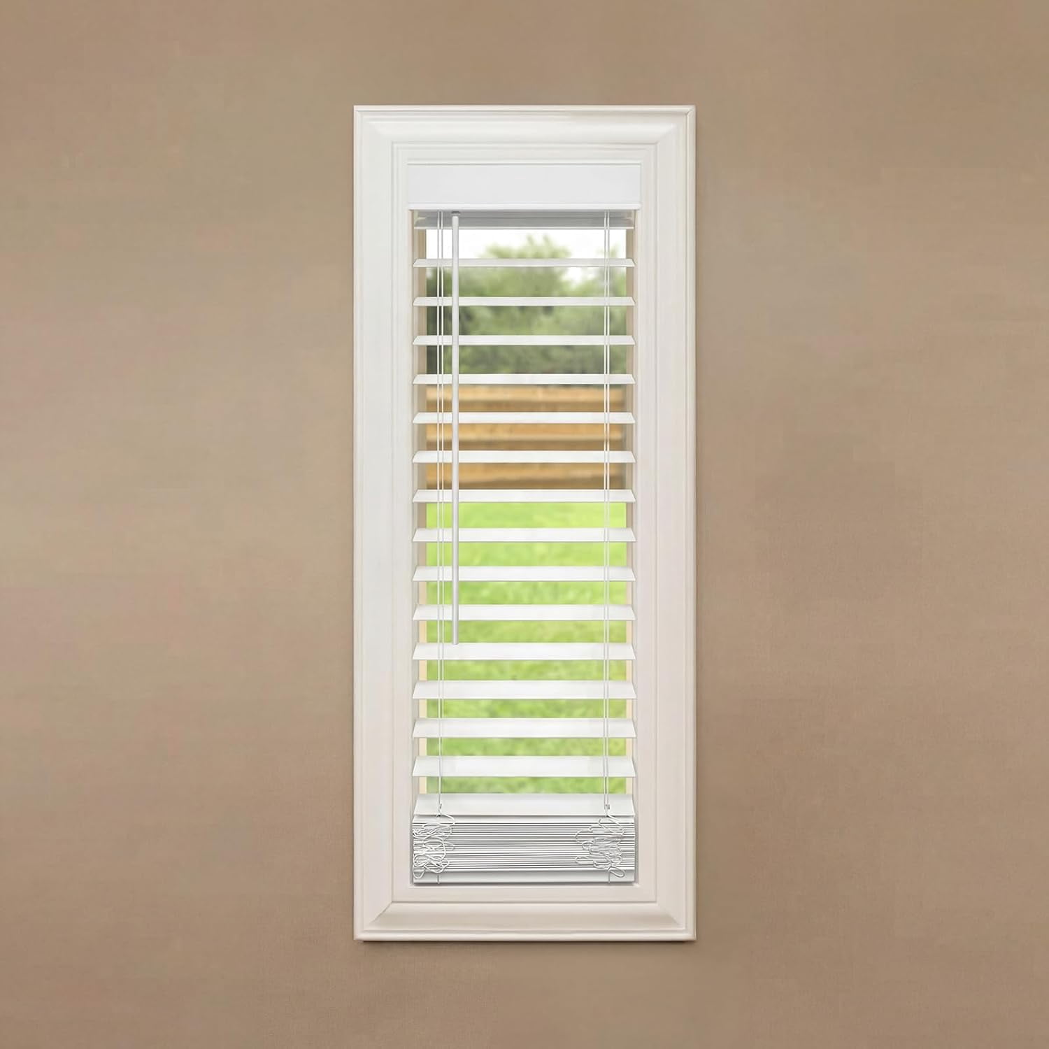 Cordless 2" Faux Wood Sidelight Single Blinds for Doors, Trim at Home ...