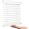 Cordless 2 Inch Faux Wood Blind, Smooth Snow White, 16" x 72" - Walmart.com