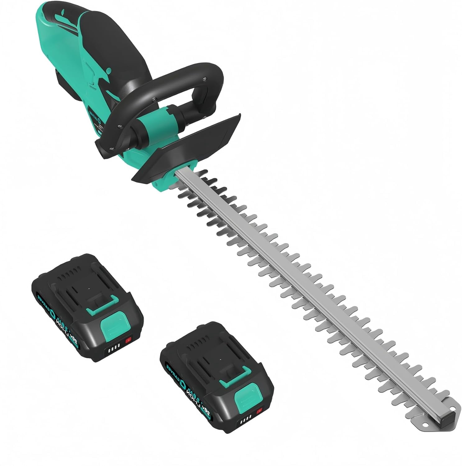 Cordless 22.4in Hedge Trimmer with 2x2.0Ah Batteries Brushless Motor ...