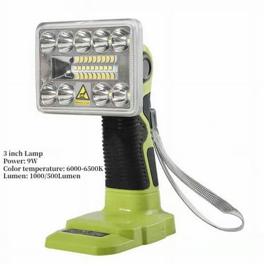RYOBI ONE+ 18V Cordless Hybrid LED Panel Light, 3000 Lumens, 3-Settings ...