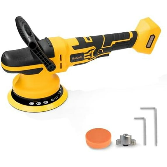 Cordless 6" DA Buffer Polisher Compatible with Dewalt 20V Battery(Tool ...