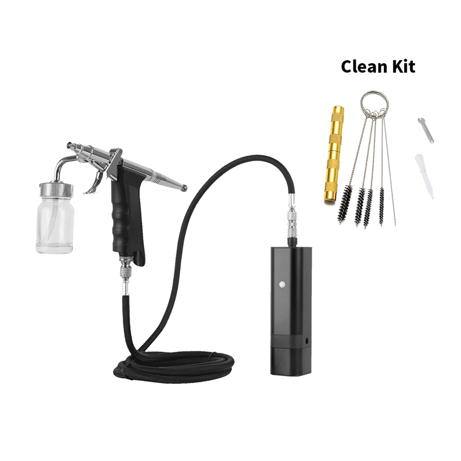 Cordless Airbrush Kit with Siphon Trigger Type Spray Gun for Art Model ...