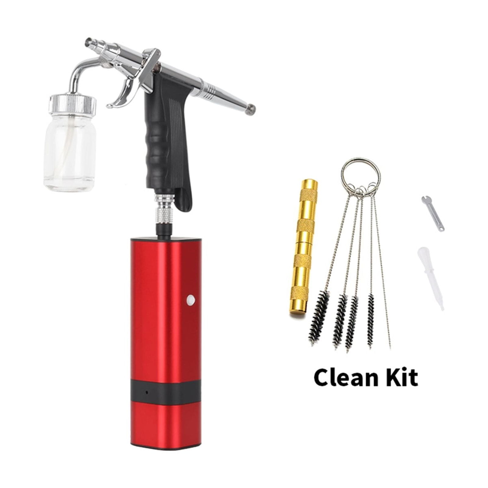 Cordless Airbrush Kit with Siphon Trigger Type Spray Gun for Art Model ...