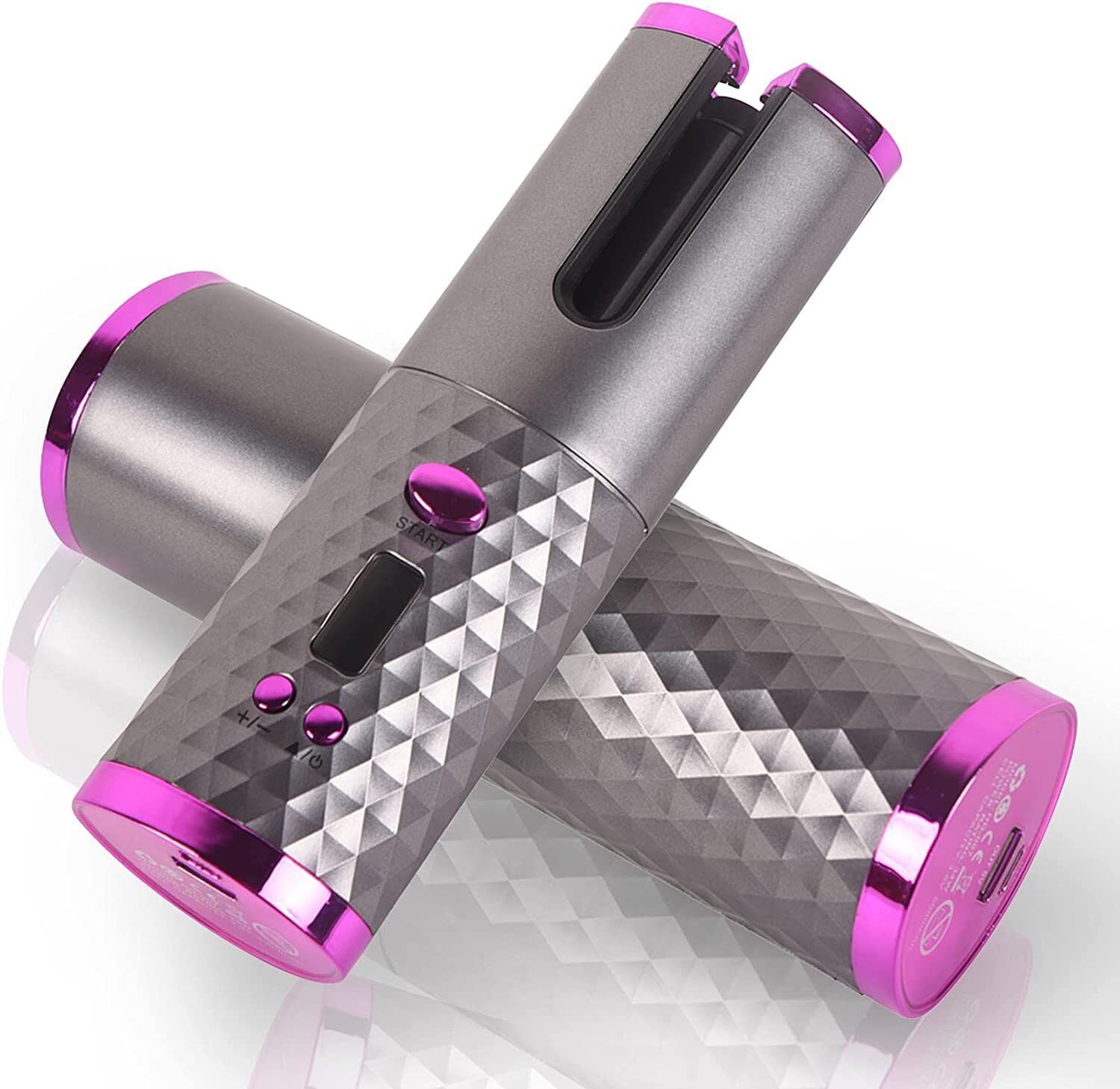 Cordless Auto Rotating Hair Curler Hair Waver Curling Iron Styling Tool ...