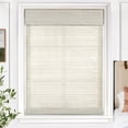 Cordless Bamboo Roman Shades for Windows 26.5"x48" Natural Wood Blinds ...