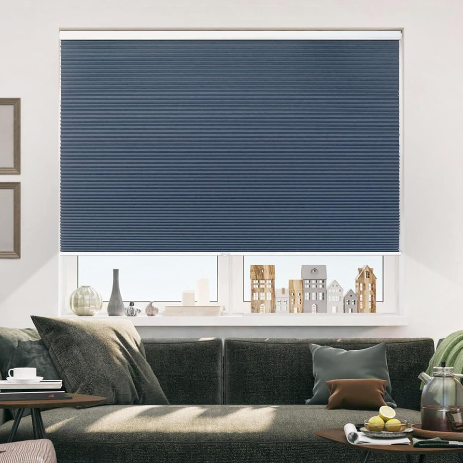 Cordless Blackout Cellular Shades Honeycomb Blinds for Indoor Windows ...