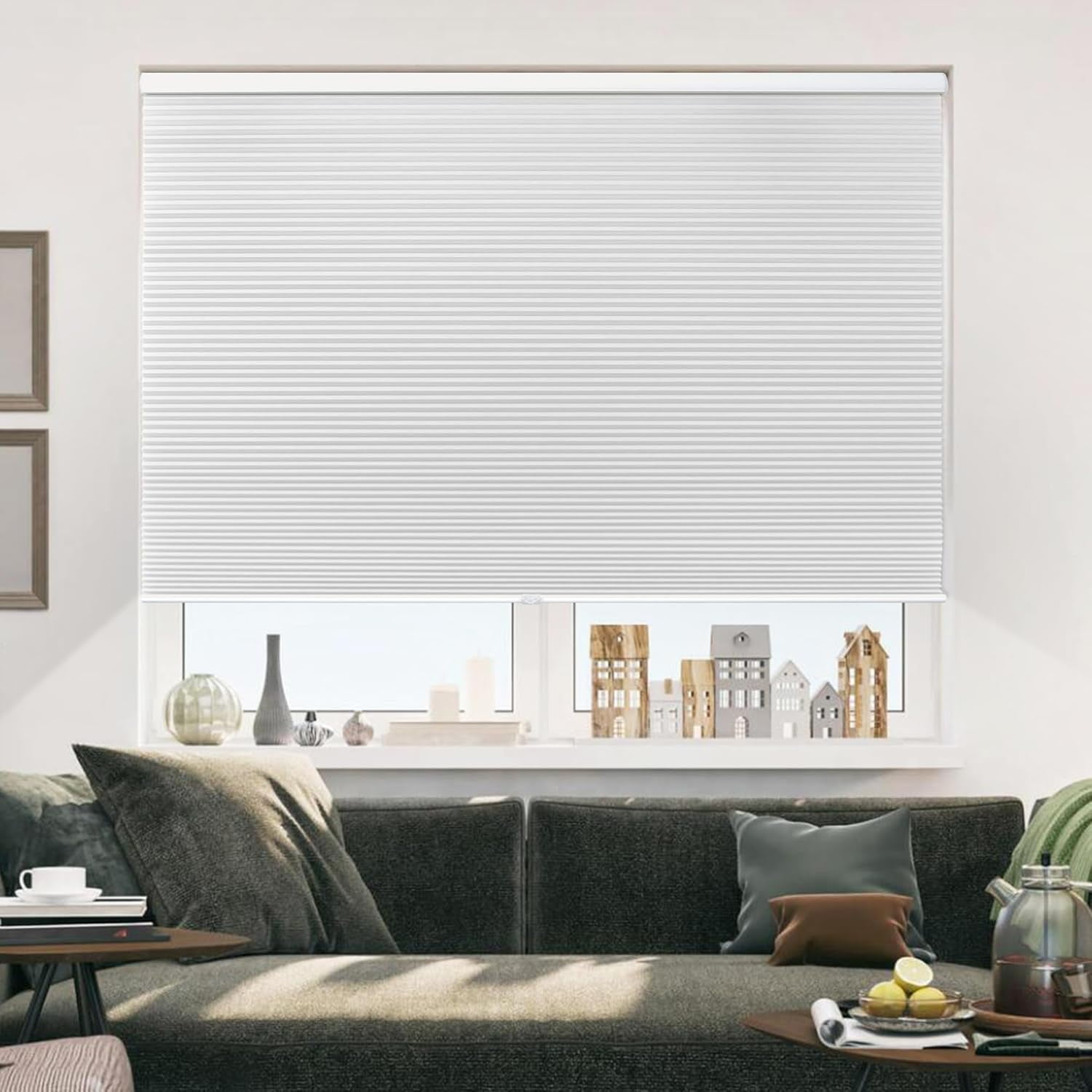Cordless Blackout Cellular Shades Honeycomb Blinds for Indoor Windows ...