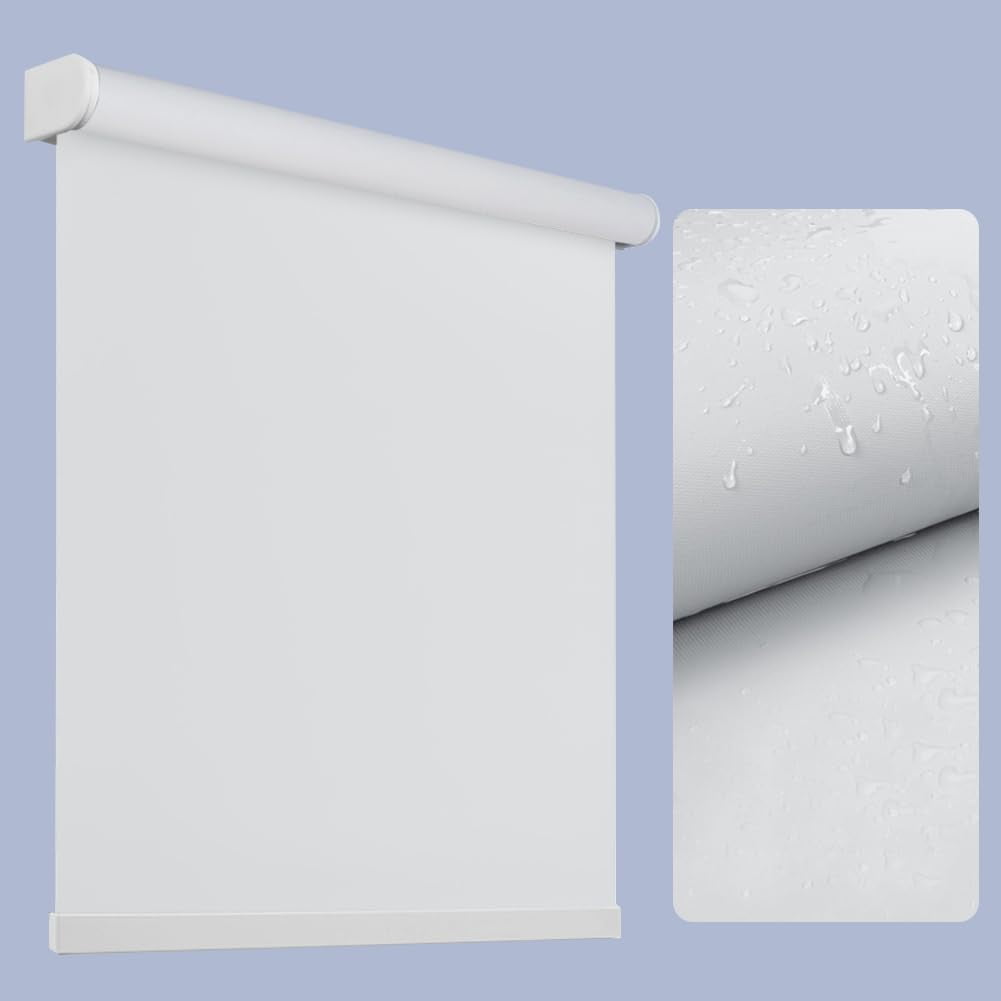 Cordless Blackout Roller Shades for Windows with Full Blackout Thick ...