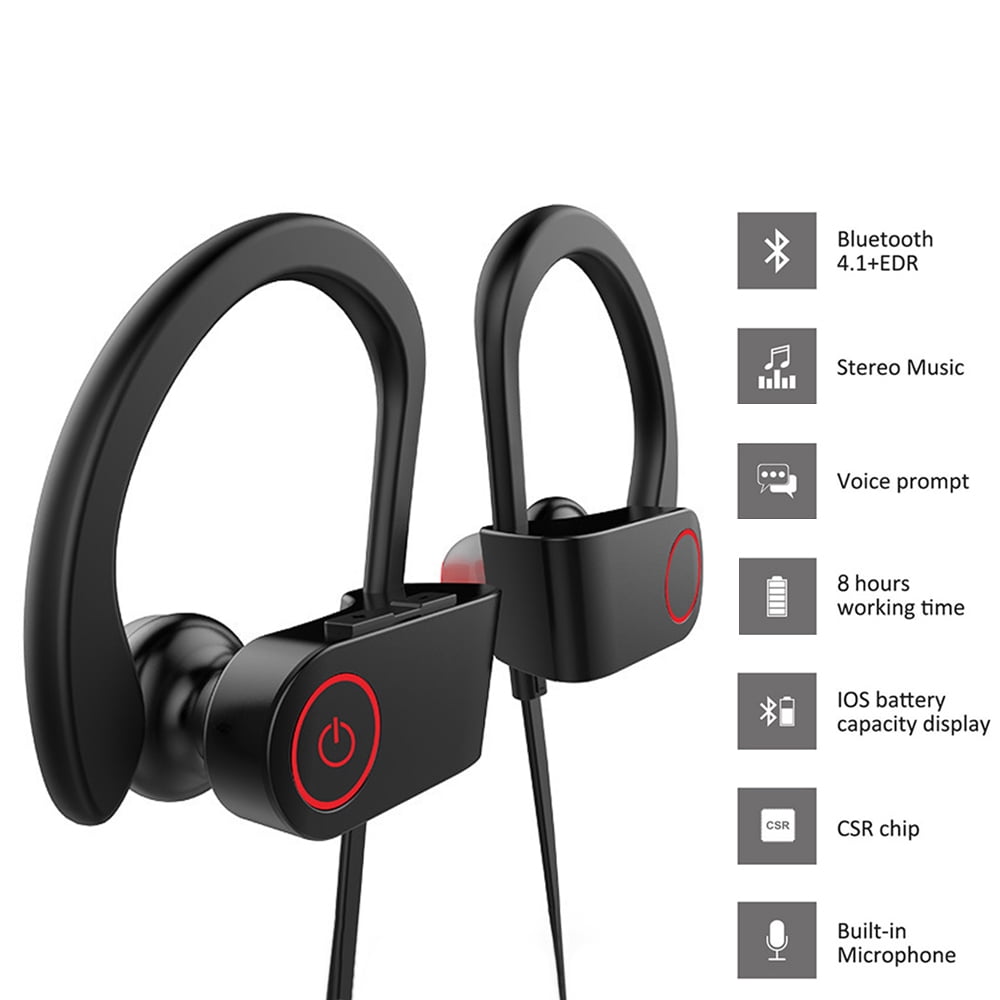 Cordless Bluetooth Running Headphones. Best Sport Wireless Earbuds for ...