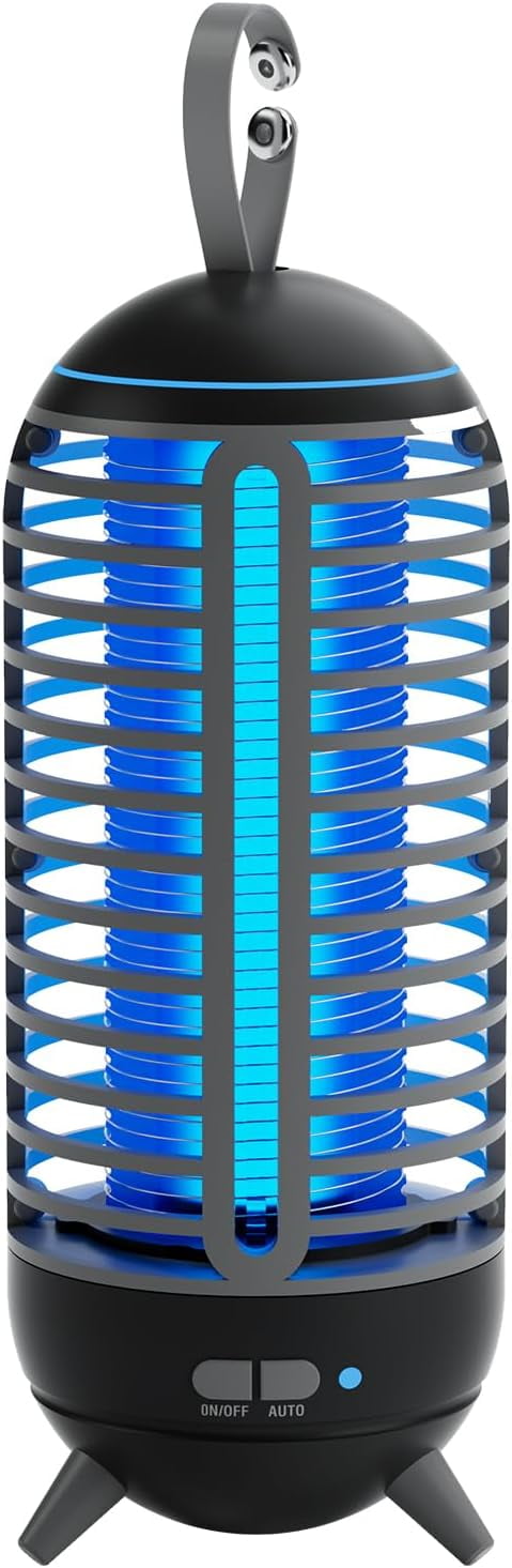 Cordless Bug Zapper Outdoor & Fly Zapper Indoor & Wireless Mosquito ...