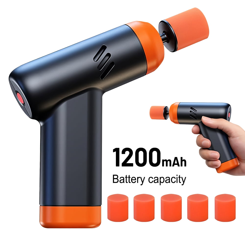 Cordless Car Buffer Polisher, 1800mAh Battery, Ergonomic Design, Rotary ...