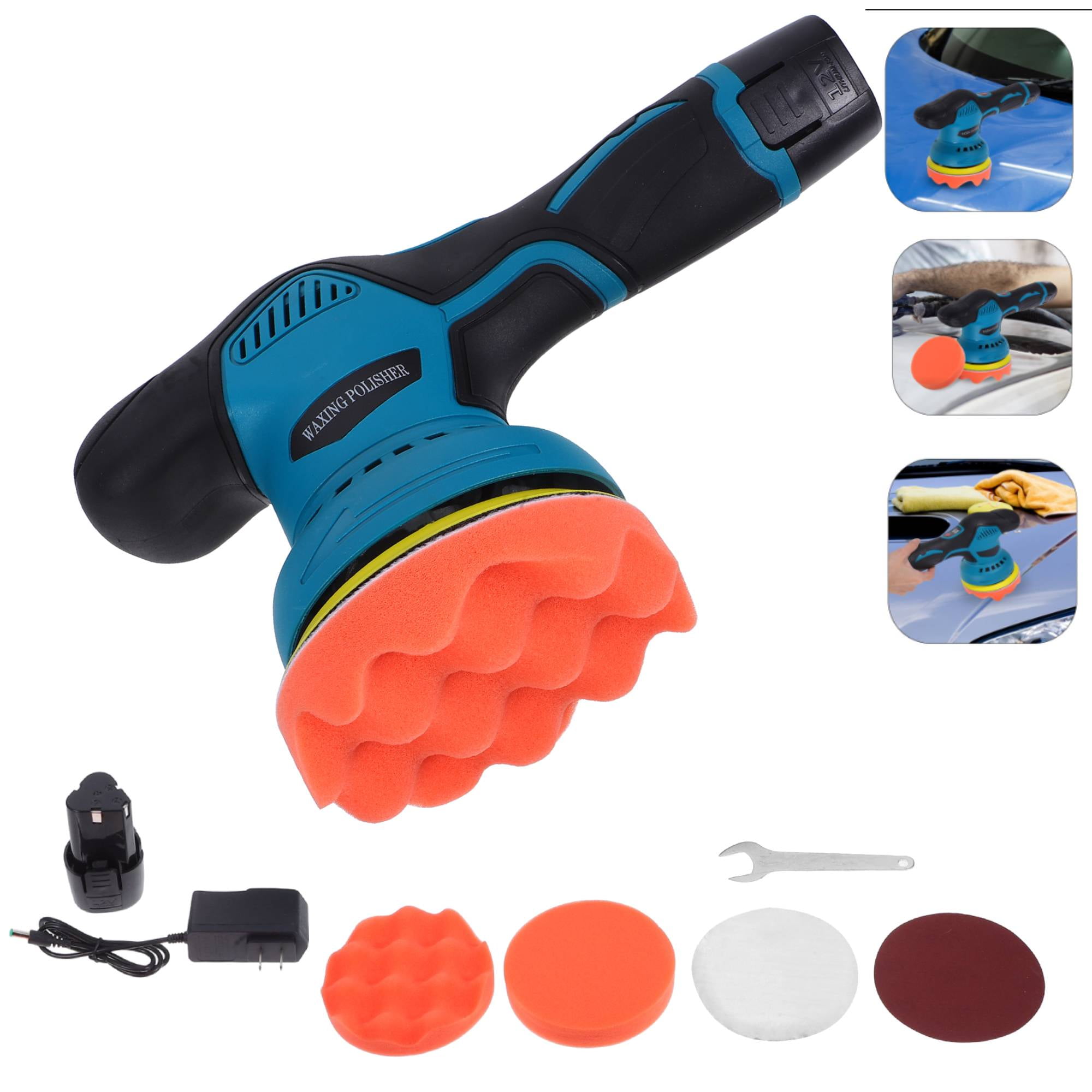 Cordless Car Buffer Polisher Adjustable Speed Electric Wax Polisher ...