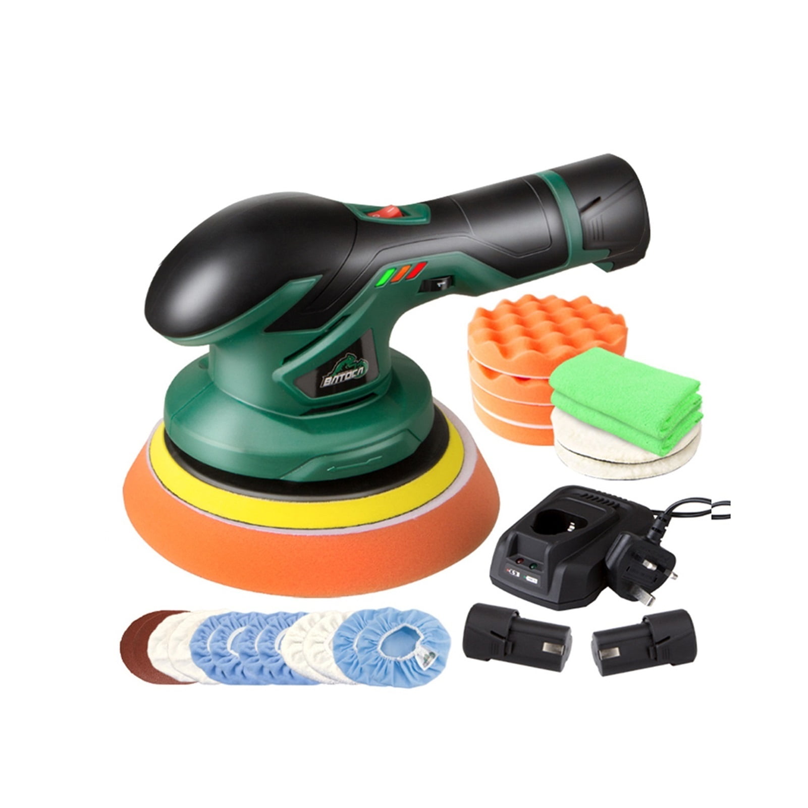 Cordless Car Polisher 12V Wireless DA Car Polishing Machine Brushless ...