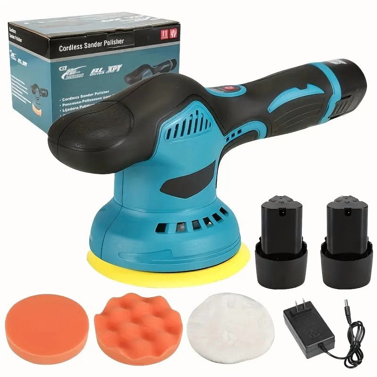 Cordless Car Polisher, 6-Speed Adjustable - Wireless Buffer for ...