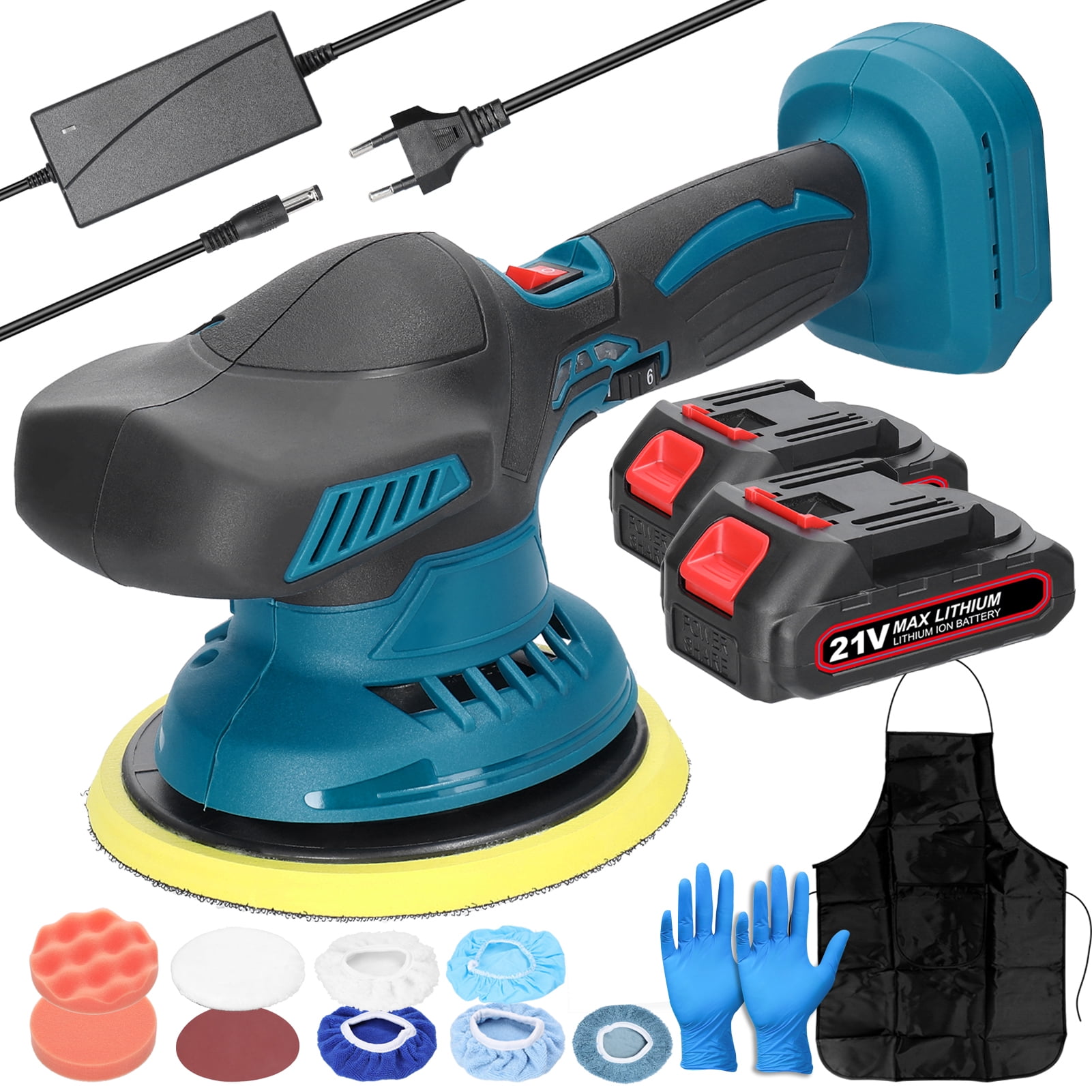 Cordless Car Polisher 6Gears Speeds Electric Auto Polishing Machine ...