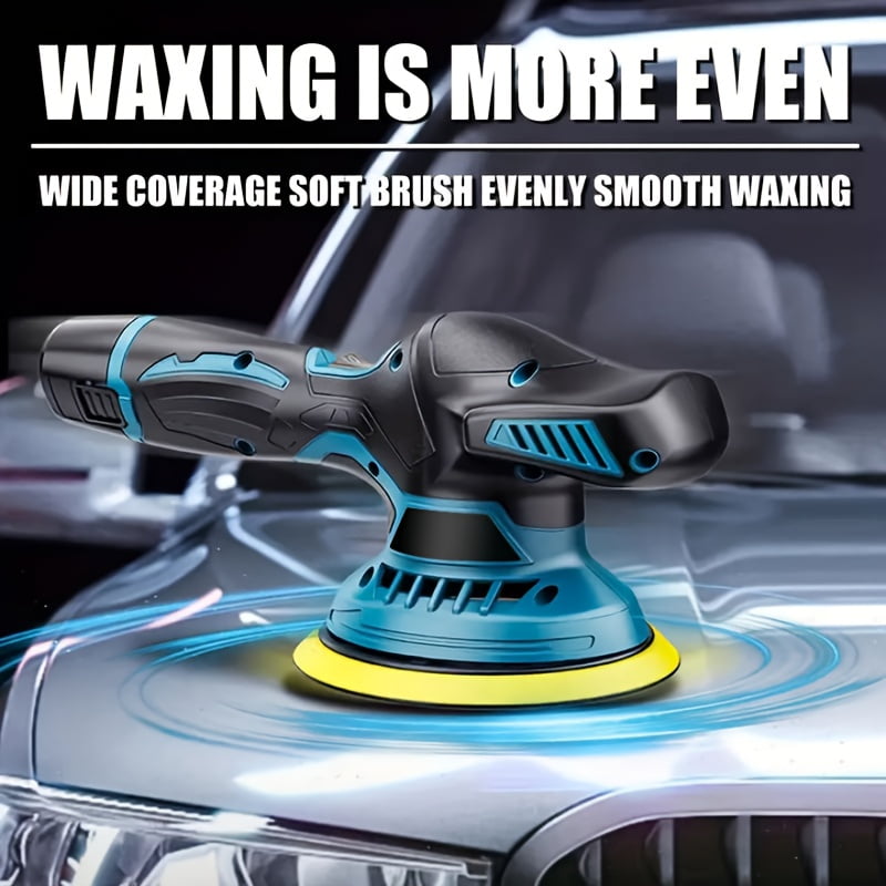 Cordless Car Polisher Kit - 8 Gears, Up to 5000 RPM, 5-Inch Grinding ...