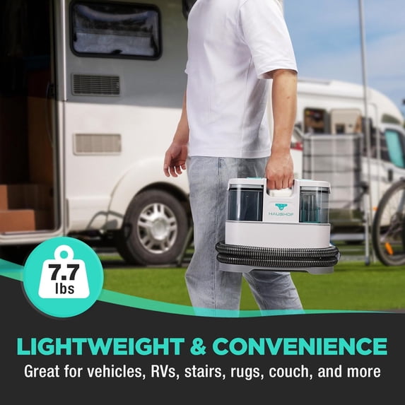 Cordless Carpet & Upholstery Cleaner, Lightweight Deep Fabric Cleaner ...