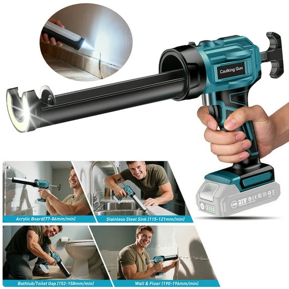 Cordless Caulking Gun for Makita 18V Battery, Electric Caulk Adhesive ...