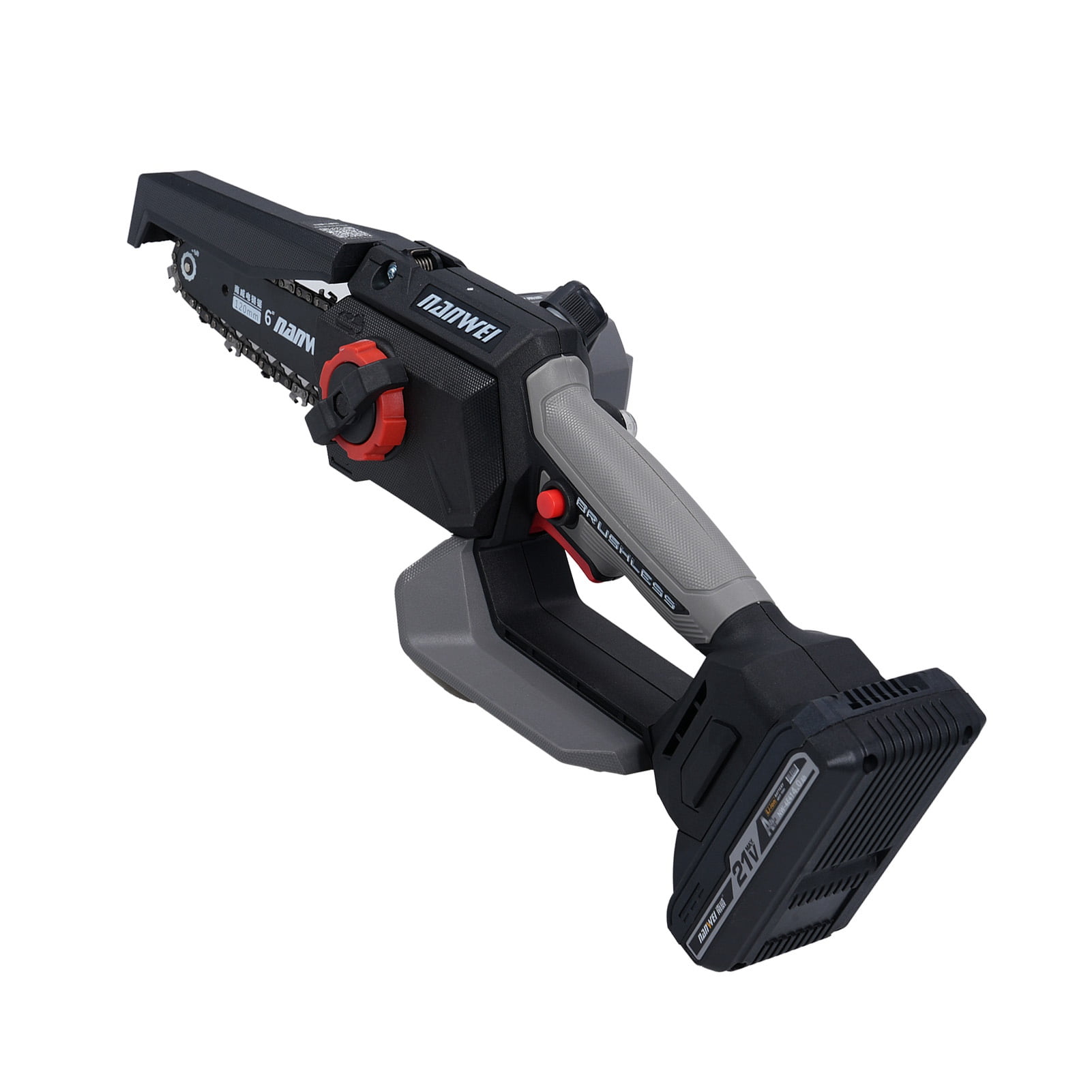 Cordless Chainsaw 6inch Chainsaw Brushless Electric Chainsaw For ...