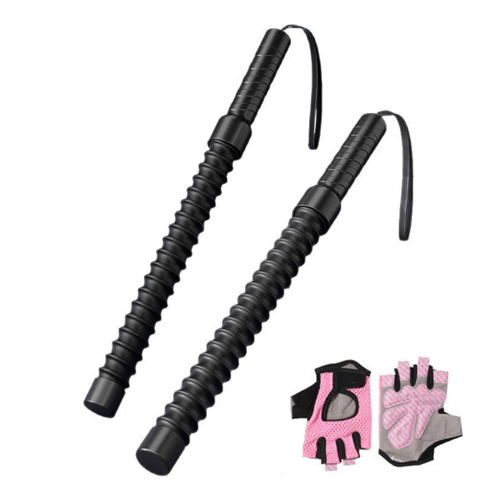 Cordless Combat Rope 2pcs Ropeless Battle Rope with Bag Gloves ...