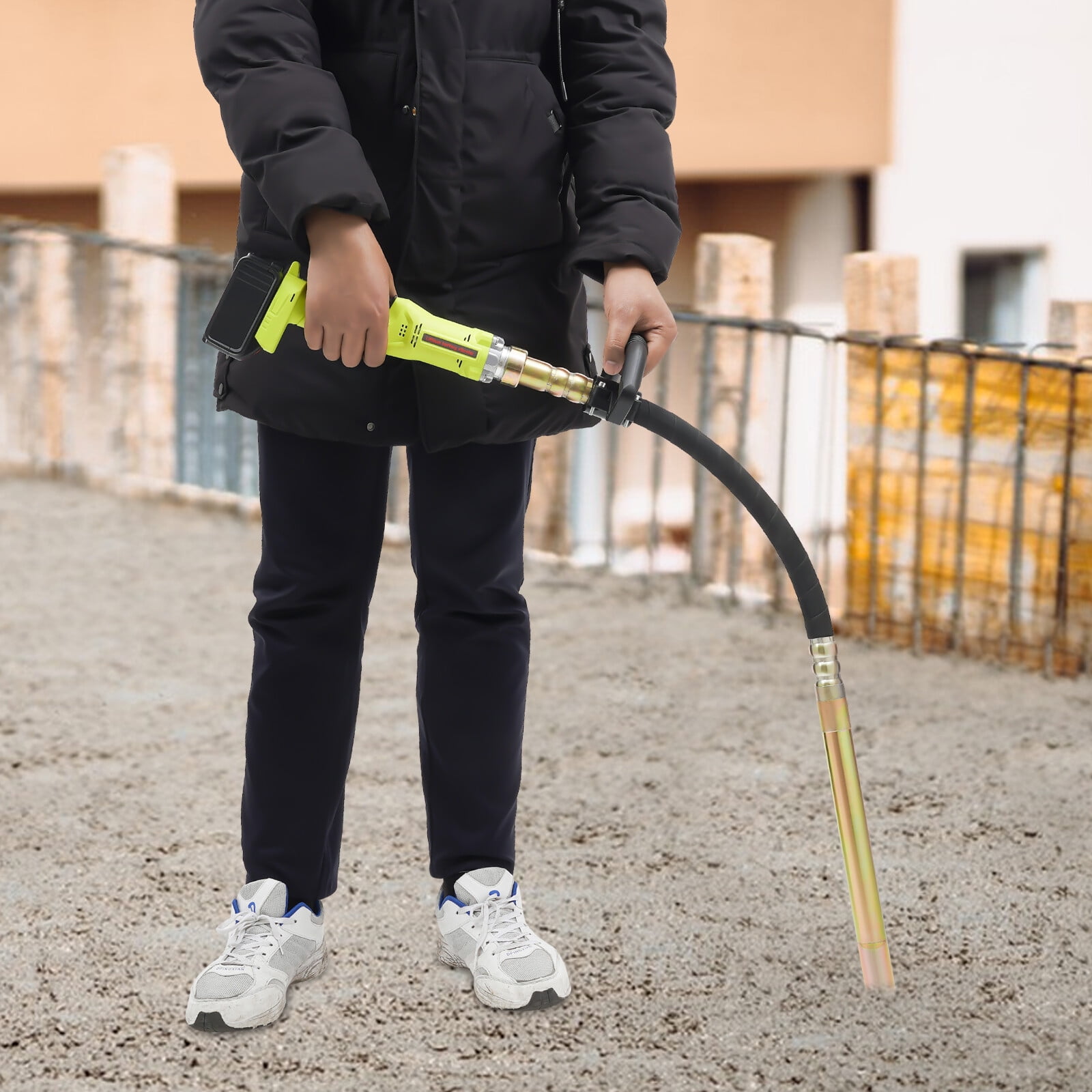 Cordless Concrete Vibrator, 850W All-Copper Motor, 29000 RPM, 4000mAh ...