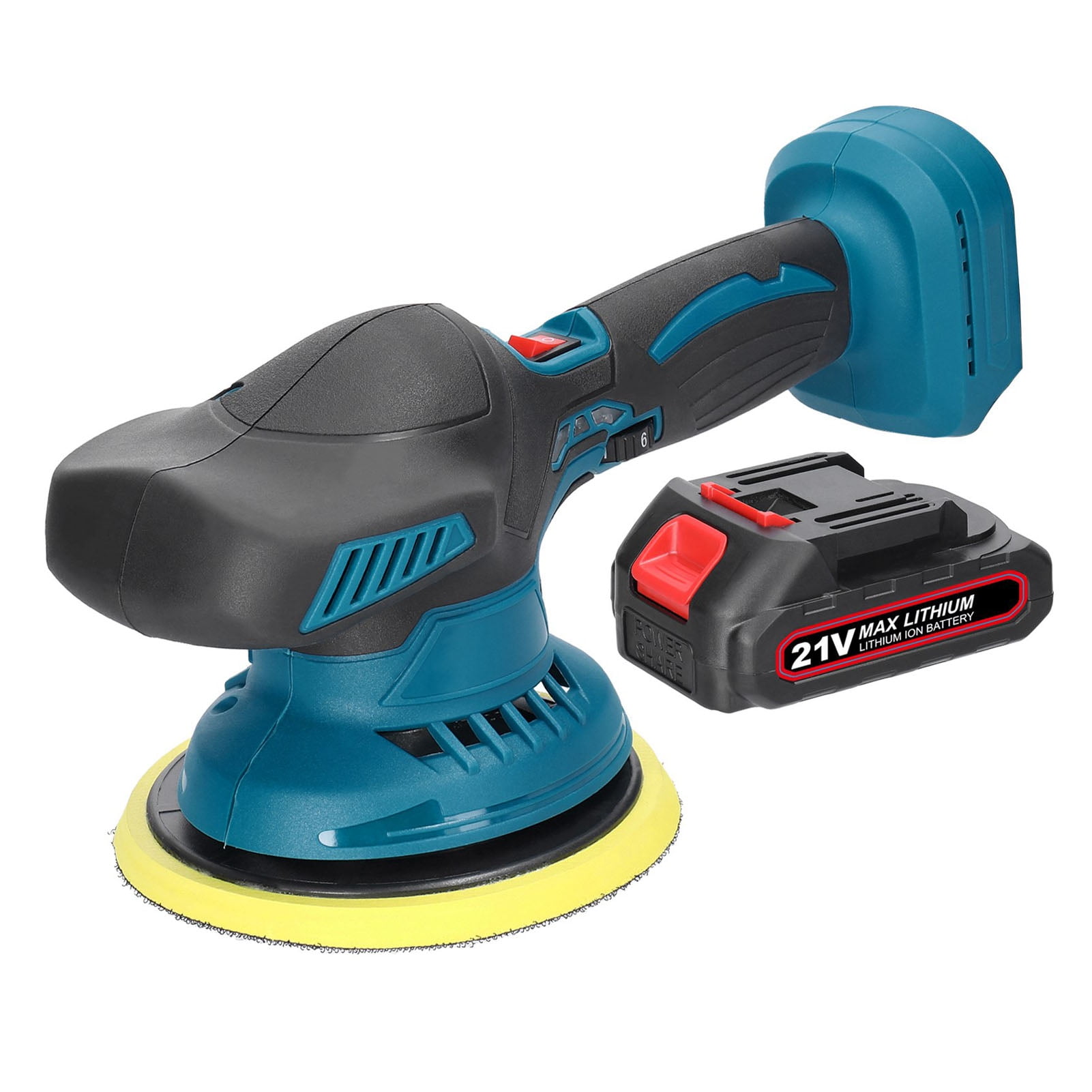 Cordless Cordless Car Polisher 6 Gears Of Speeds Adjustable Electric ...