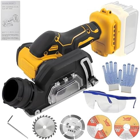 Cordless Cut-Off Tool, 20000RPM Angle Grinder & Circular Saw Fits ...