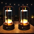 Cordless Desk Lamp - 2Pcs Rechargeable LED Light with 2000mAh Battery ...