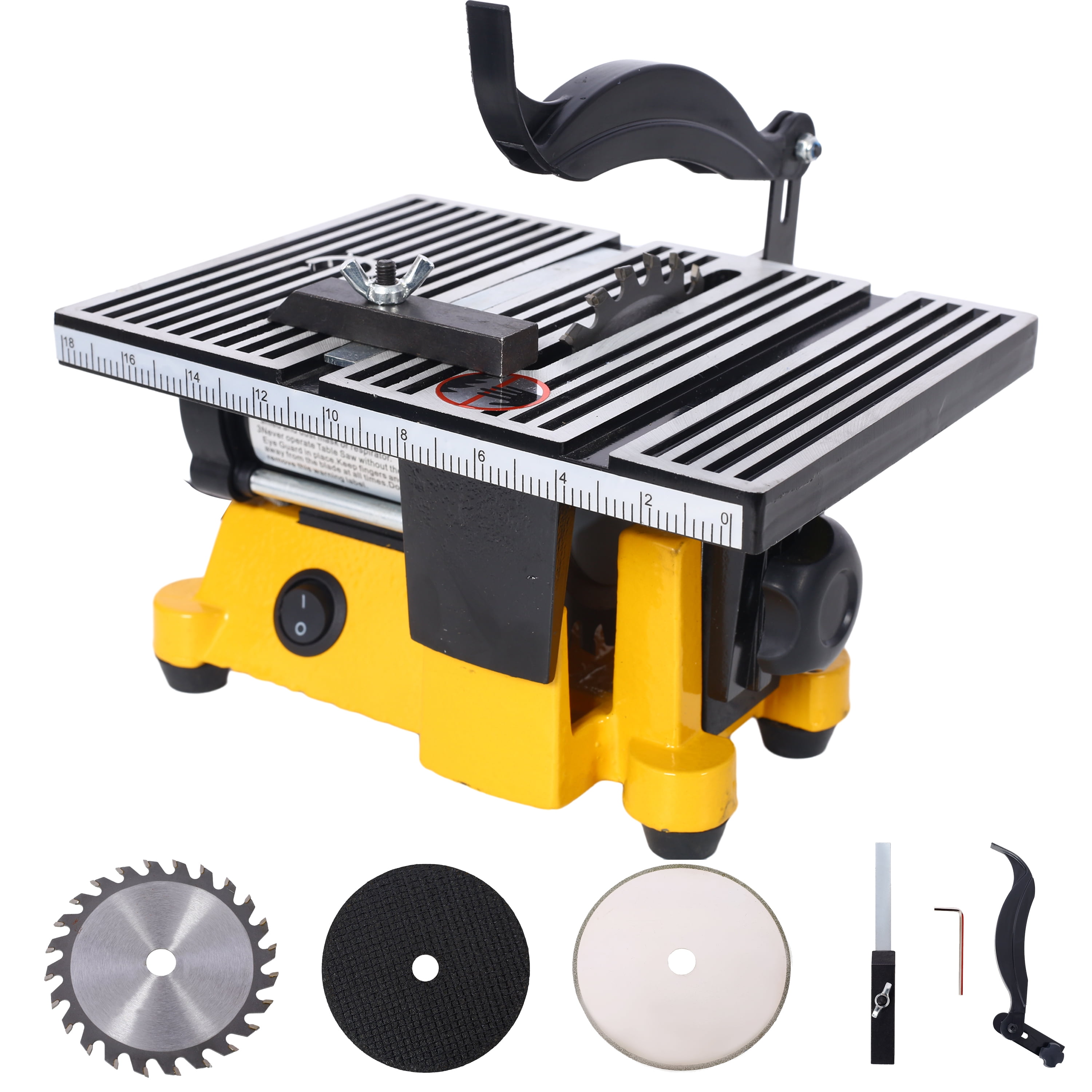 Cordless Drill 4" 90W Mini Table Saw Top Cut Off Miter Saw ...