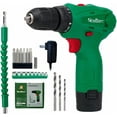 Cordless Drill Set, 12V Power Drill Driver with Battery and Charger, 3/ ...