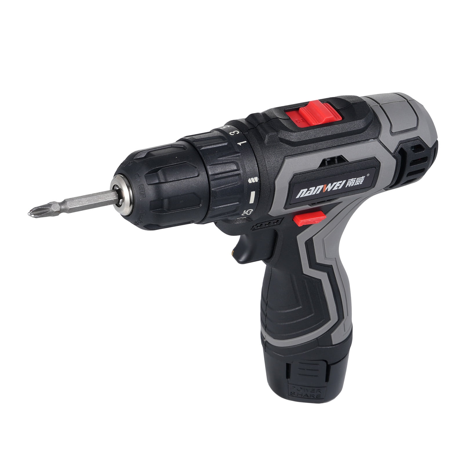 Cordless Drill Sets Electric Drill 25+1 Setting For Home Reconstruction ...