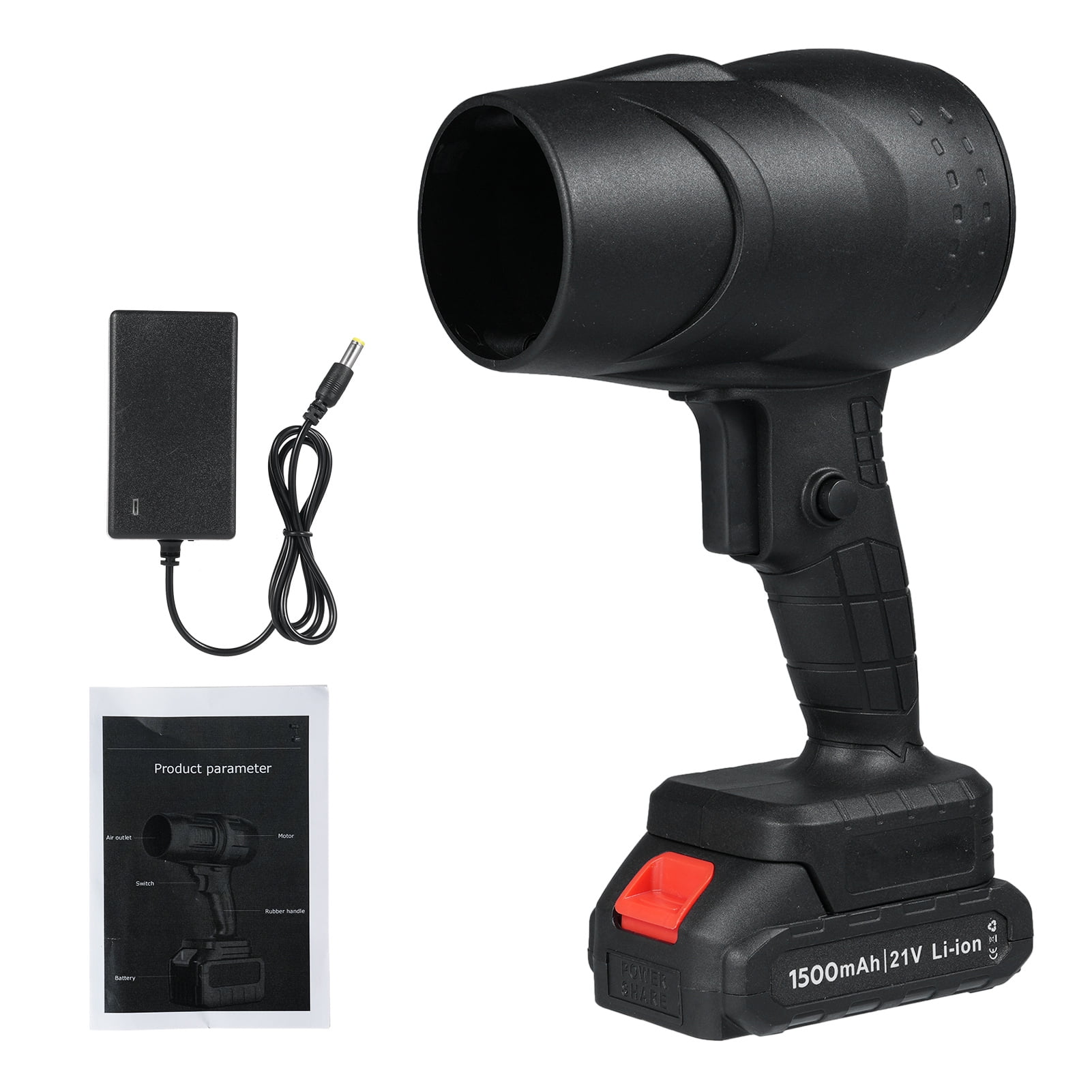 Cordless Dust Blower, 1050W Powerful Air Blower Turbo Jet Fan, Handheld ...